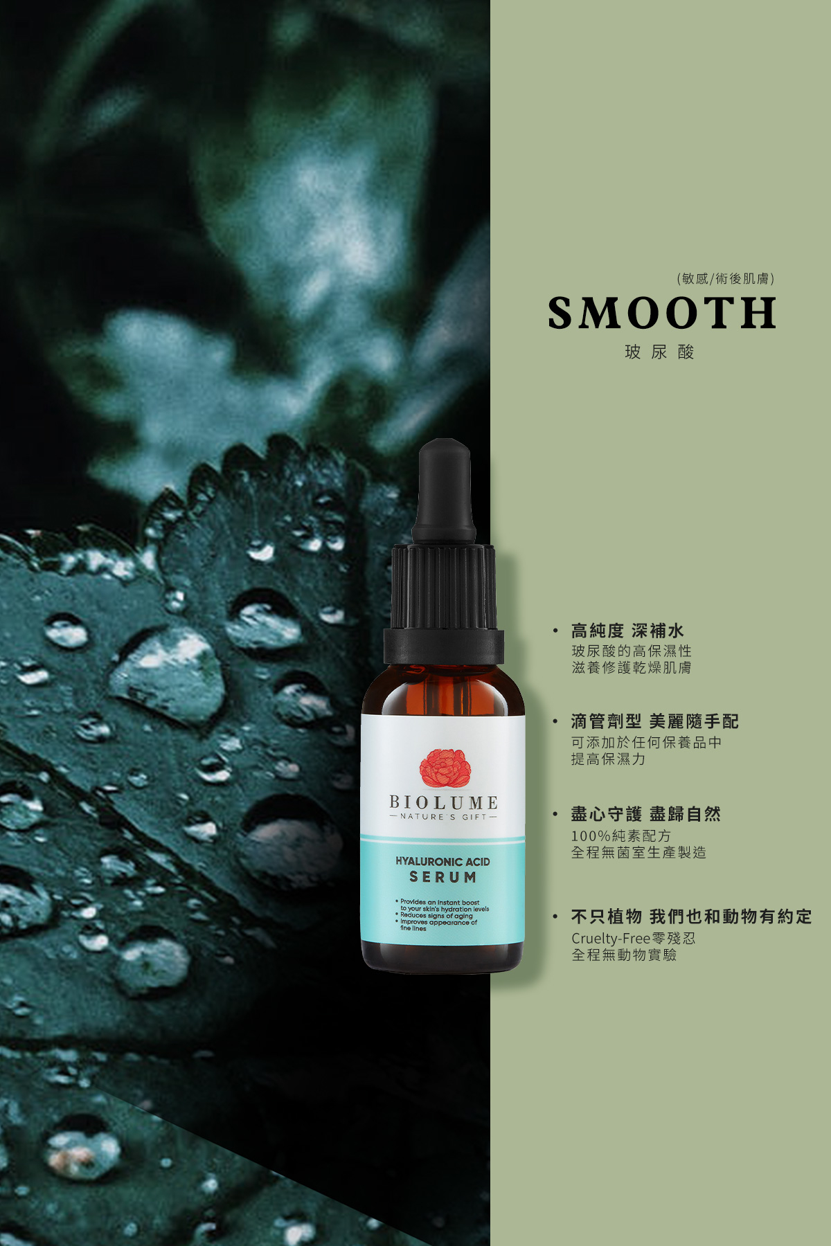 HYALURONIC ACID SERUM玻尿酸保濕精華液(30ML) | 莉莉安・BIOLUME CARE NATURE'S GIFT ...